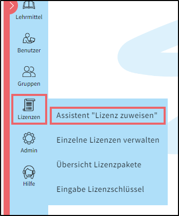 Lizenzen zuweisen/entziehen | LMVZ Support